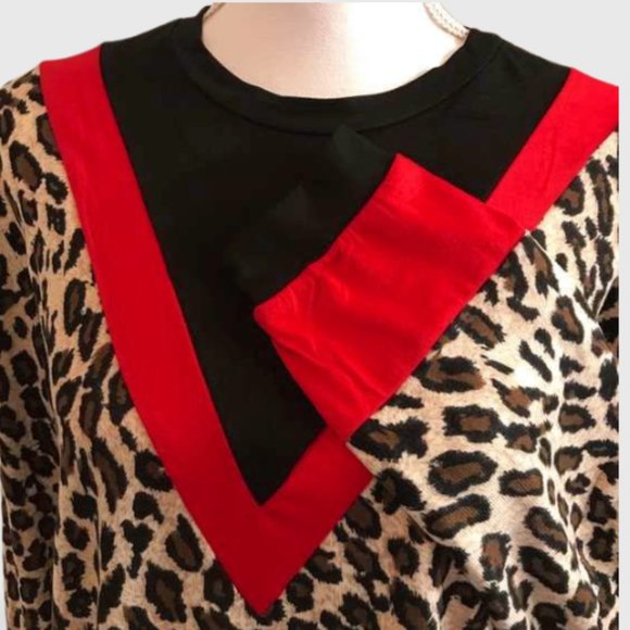 Tops | Leopard Print Long Sleeve Top Size Med Nwt | Poshmark